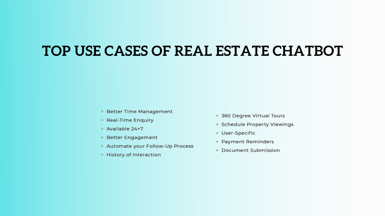 5 Reasons Why To Have Real Estate Chatbot: Top 5 Use Cases - Botsify